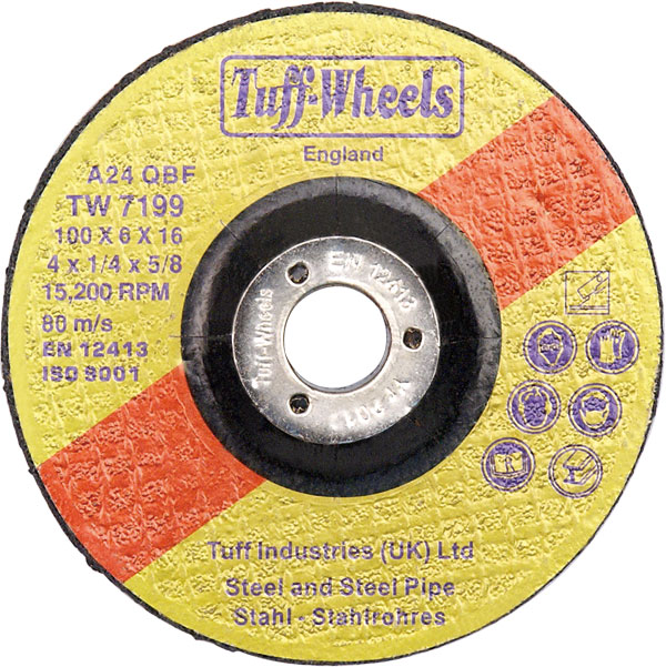 TW-7199 Grinding Wheels 100x6.0x16 | 4”x1/4x5/8” | Tuff Singapore